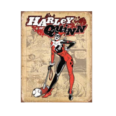 BIG BLUE STORES - 2203 TIN SIGN =HARLEY QUINN